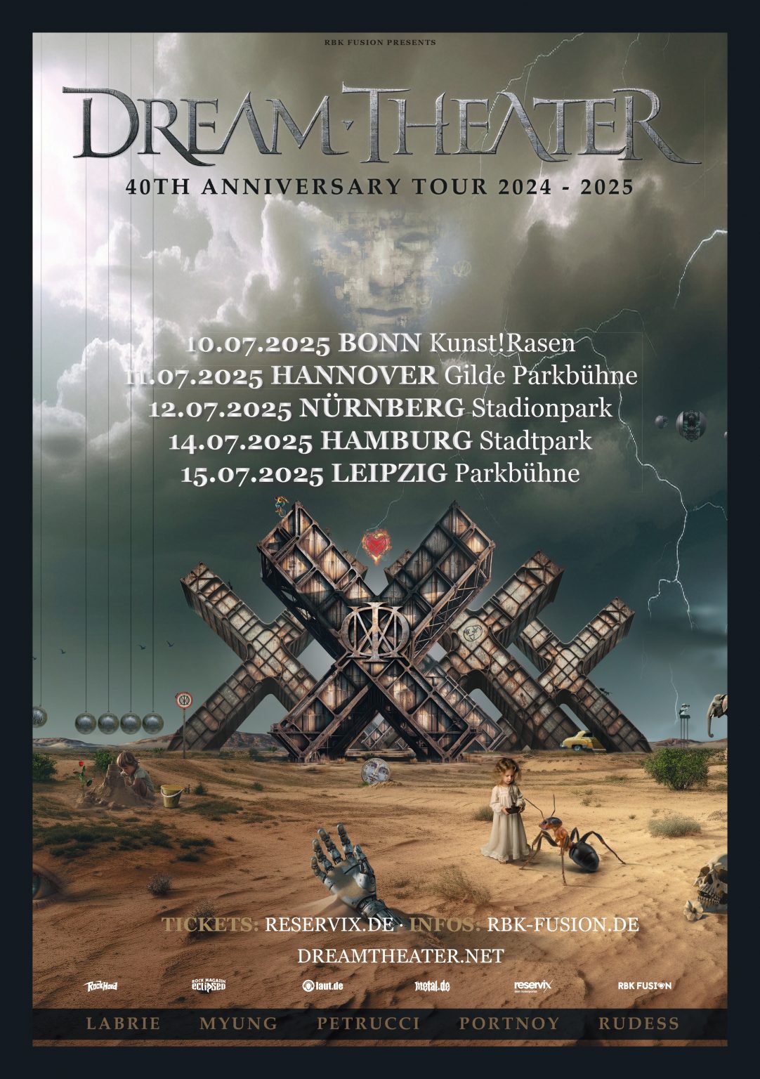 DREAM THEATER KÜNDIGEN NEUE TERMINE IHRER 40TH ANNIVERSARY TOUR FÜR ...