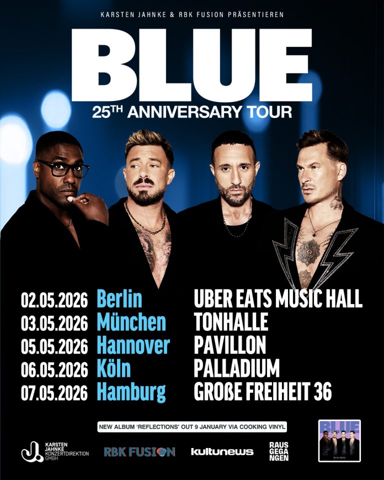 BLUE sind zurück – Die britische Boyband kündigt Tour und neues Album ...